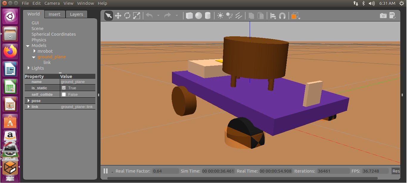 Gazebo仿真——阿克曼（Ackermann）四轮小车模型 | chan's Bloggerrrrr