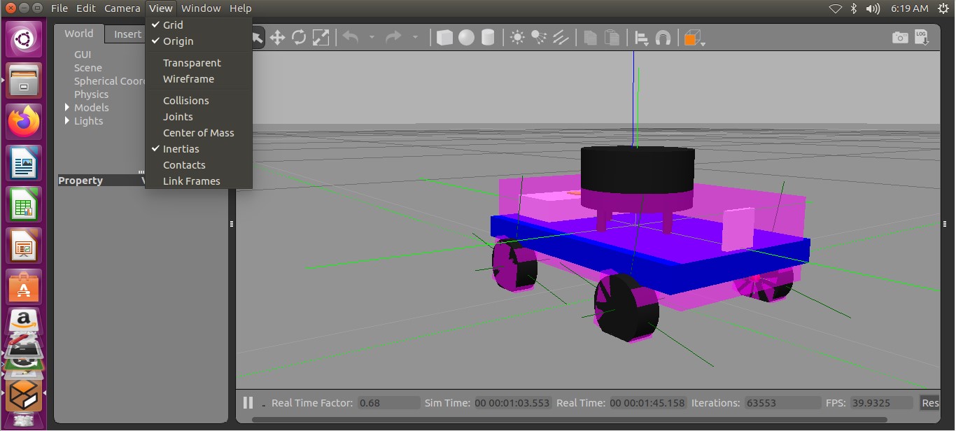 Gazebo仿真——阿克曼（Ackermann）四轮小车模型 | chan's Bloggerrrrr